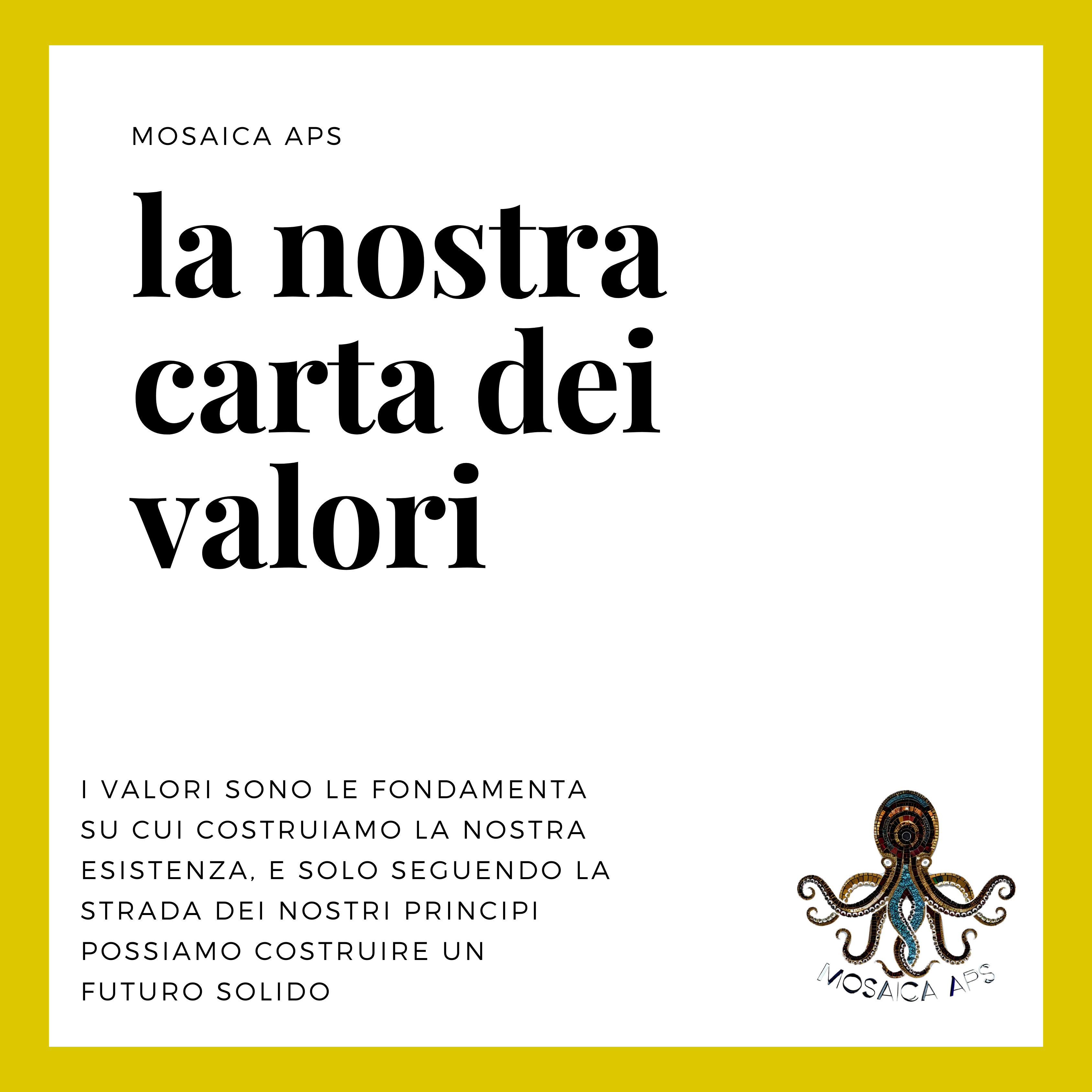 la nostra carta dei valori